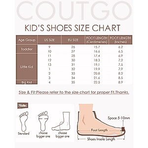 Coutgo Girls Toddler Braided Ankle Boots Chunky Low Heel Casual chelsea Booties Little Big Kid