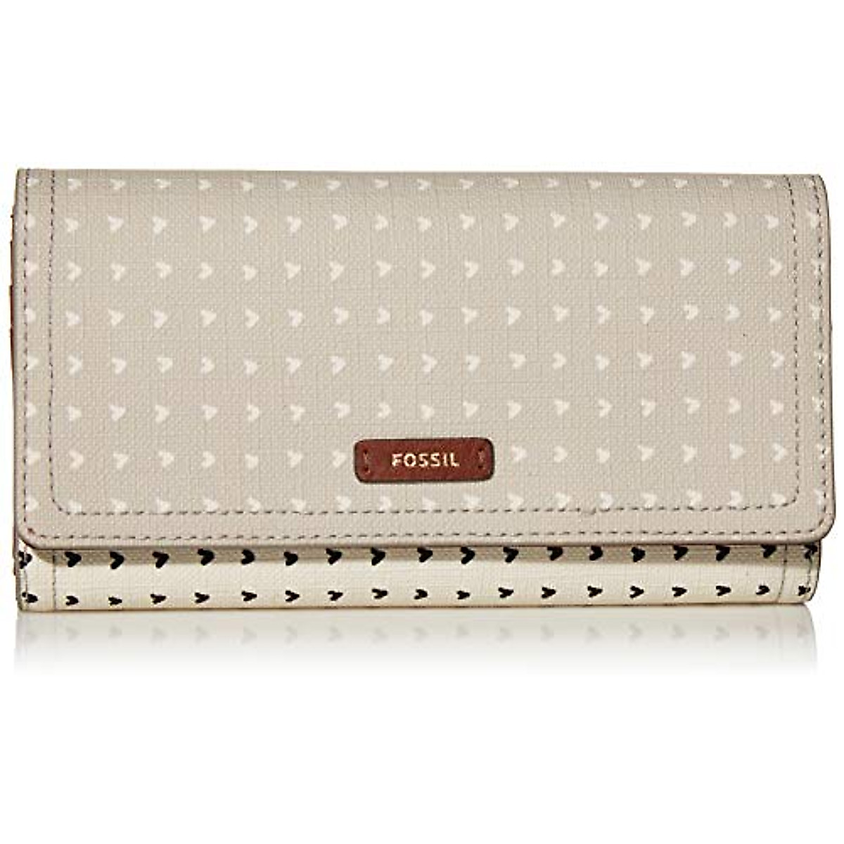 Fossil Women's Logan Leather RFID-Blocking Flap Clutch Wallet