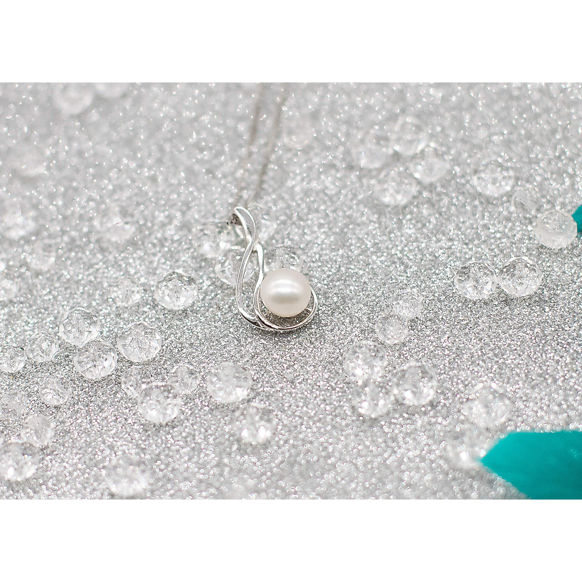 NONNYL Pearl Necklaces for Women Freshwater Cultured 8mm Pearls Pendant Jewelry Gifts - Gifts for Mom Wife Girlfriend Her on Anniversary Valentines Day Mothers Day Birthday Christmas Gifts