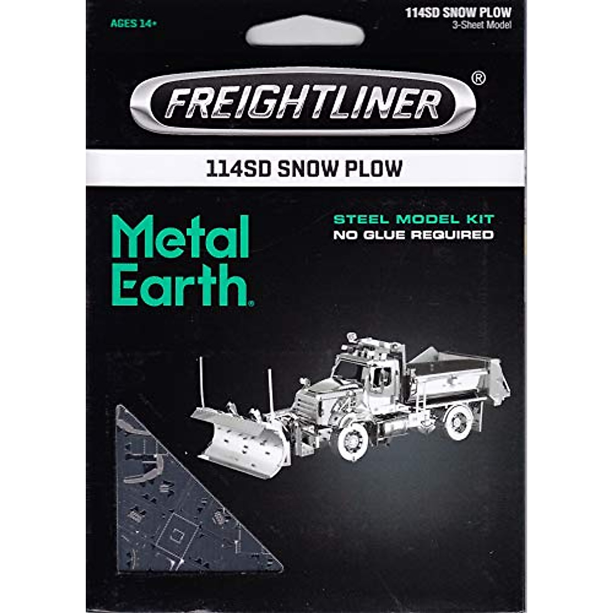 Metal Earth Freightliner Snow Plow 3D Metal Model Kit Fascinations