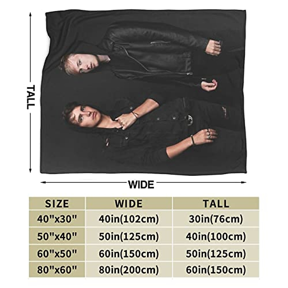 XP-LR S-am and Col-by Blanket，Super Soft Comfortable Flannel Throw Blanke Blanket Super Lightweight Warm Blanket 80"x60"