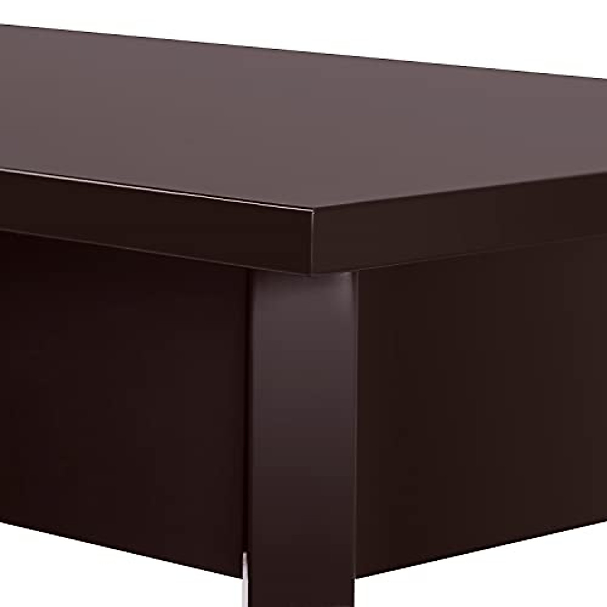 ChooChoo Narrow Console Table with Drawer, Chic Accent Sofa Entryway Table with Shelves for Entryway, Living Room, Hallway, Espresso