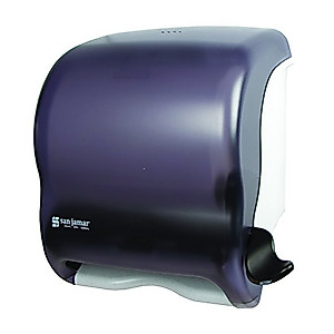 San Jamar Classic Element Plastic Lever Roll Towel Dispenser, Black Pearl