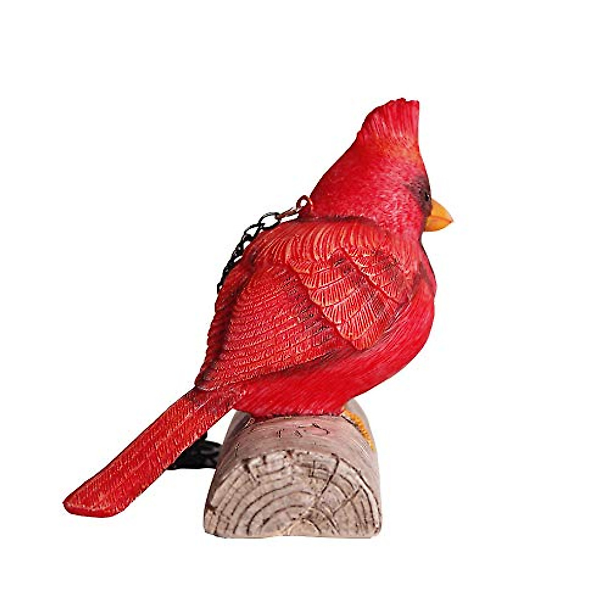 Chambtalie Cardinal Bird Hanging On A Tree Statue Garden Peeker Figurine Yard Art Outdoor Decoration Sculpture