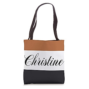 Personalized Name Christine Employee Bridal Birthday Gifts Tote Bag