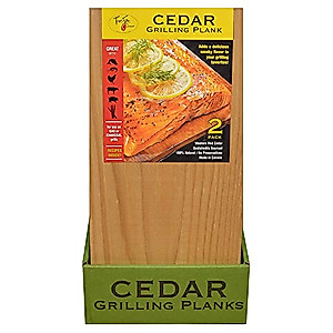 TrueFire 5.5 x 16” Cedar Grilling Planks for Adding Smoky Flavor to Salmon, Seafood, Beef, Poultry & Veggies, Western Red Cedar, (24-pack)