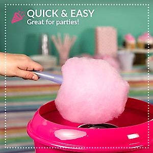 Nostalgia NCCCRT2PKWH Professional Cotton Candy Cart, 36”, White