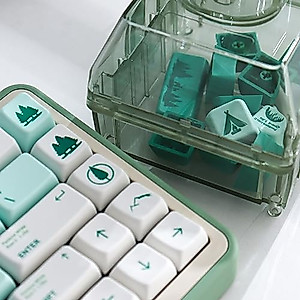 144 Keys PBT DYE MDA Profile Keycaps Green Keycaps Set for 61/64/87/04/108 Cherry Mx Switches Mechanical Keyboard