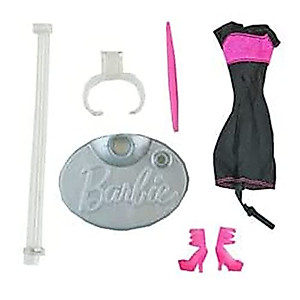 Replacement Parts for Barbie Digital Dress Doll - Y8178 ~ Replacement Parts ~ Includes Dress, Shoes, Pink Stylus and 3 Pieces Doll Stand