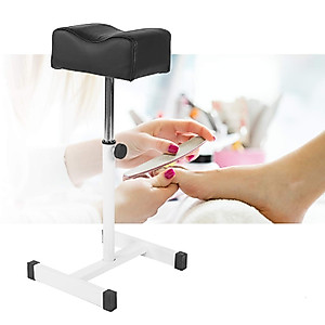 adjust Pedicure Nail Footrest Height Adjustment Metal and High Grade Synthetic Leather Manicure Foot Rest Desk Salon Spa Equipment (66 x 32 x 29cm), Footrest Nail Footrest Pedicure Footrest M