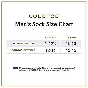 GOLDTOE Men's 656F Cotton No Show Athletic Socks, Multipairs, White (6-Pairs), Large