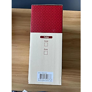 Rhytsing Gray Glass Battery Operated LED Candles with Remote, Flameless Candle Gift Set, Warm White Light - Include 6 Batteries