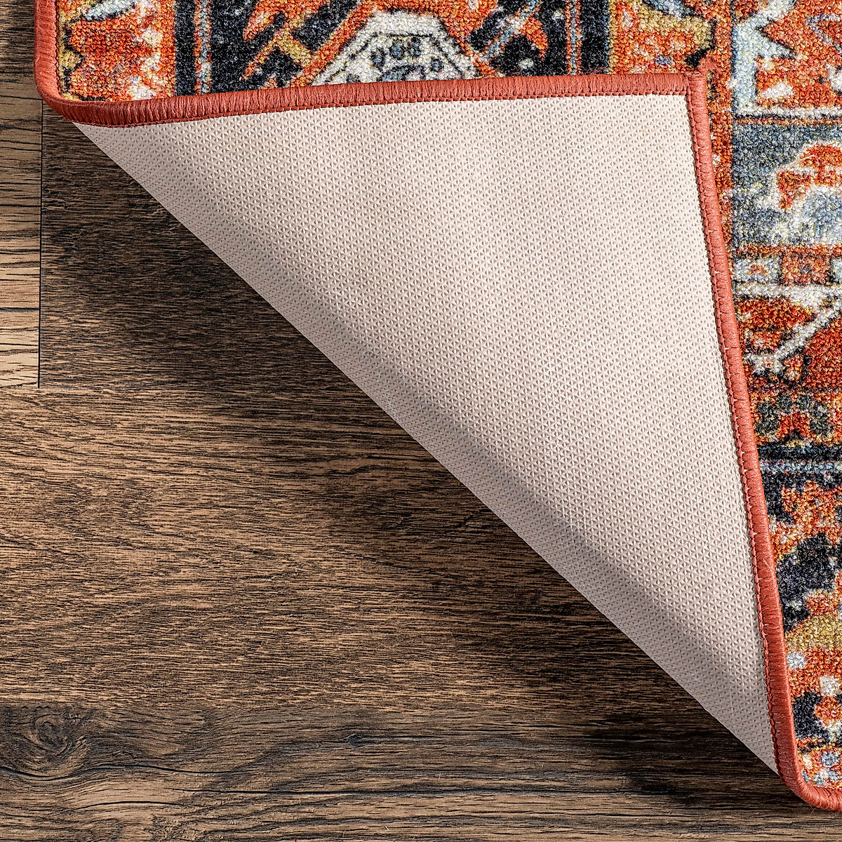 nuLOOM Sherita Distressed Persian Area Rug, 7x8, Rust