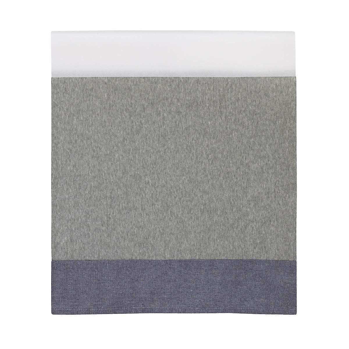 NoJo Mountain Patchwork - Grey, Denim, Slate Blue, Charcoal 4 Piece Nursery Crib Bedding Set- Comforter, 100% Cotton Fitted Crib Sheet, Dust Ruffle, Baby Blanket