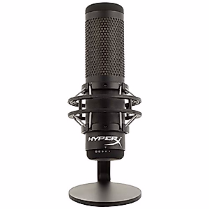 HyperX QuadCast S RGB USB Condenser Microphone with Shock Mount for Gaming, Streaming, Podcasts