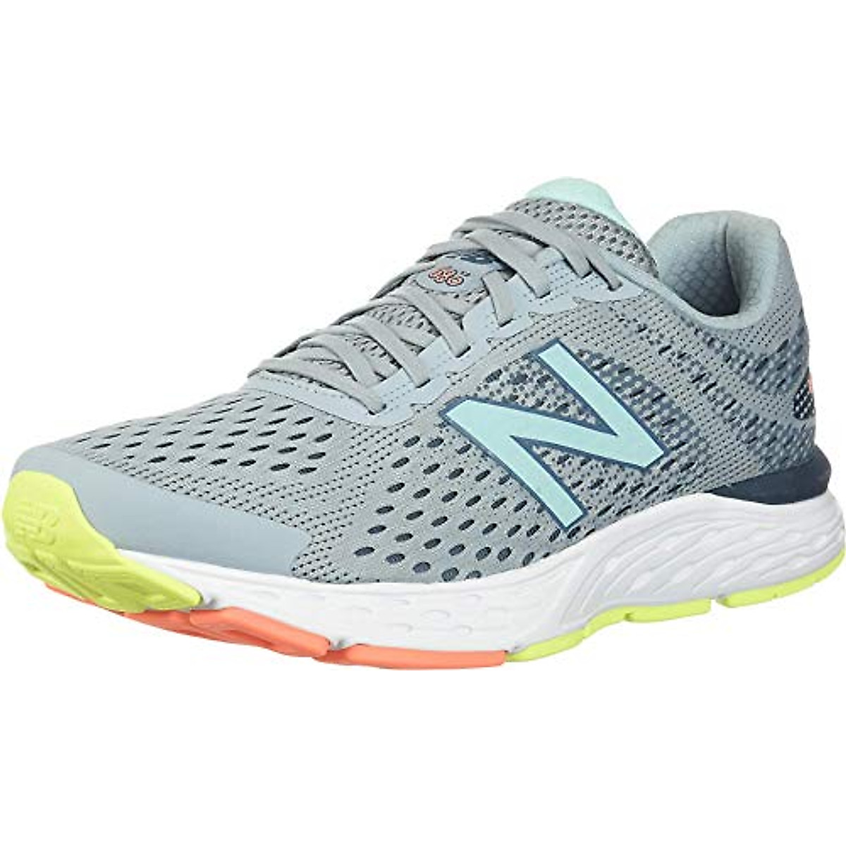 New Balance Women's 680 V6 Running Shoe, Light Slate/Stone Blue, 6.5 M US