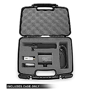 Casematix Hard Shell Camera Case Compatible with Mevo Start Live Streaming Camera, Shotgun Mic and Accessories in Custom Foam, Includes Carrying Case Only
