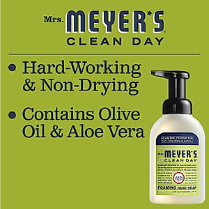 MRS. MEYER'S CLEAN DAY Foaming Hand Soap, Lemon Verbena Scent, 10 Fl oz (Pack of 2)