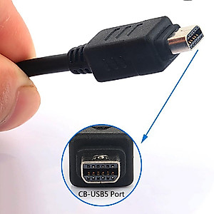 USB Camera Data/Charge Cable Cord Replacement CB-USB5/USB6/USB8 Battery Charger for Olympus TG Series TG 830 TG860 TG-2, TG-310, TG-320, TG-610,  C-170 C-180 C-480 C-500,Pen-E Series,Traveller Series