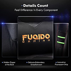 Big and Tall Gaming Chair with Footrest 350lbs-Racing Style Computer Gamer Chair, Ergonomic High Back PC Chair with Wide Seat, Reclining Back, 3D Armrest, Headrest and Lumbar Support for Adult-Black