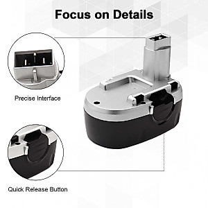 PDstation 4000mAh 18V WA3127 Battery Replacement for Worx 18V Battery Compatible with Worx 18 Volt Battery WA3152 WG150 WG152 WG250 WG541 WG900 WG901 Cordless Power Tools