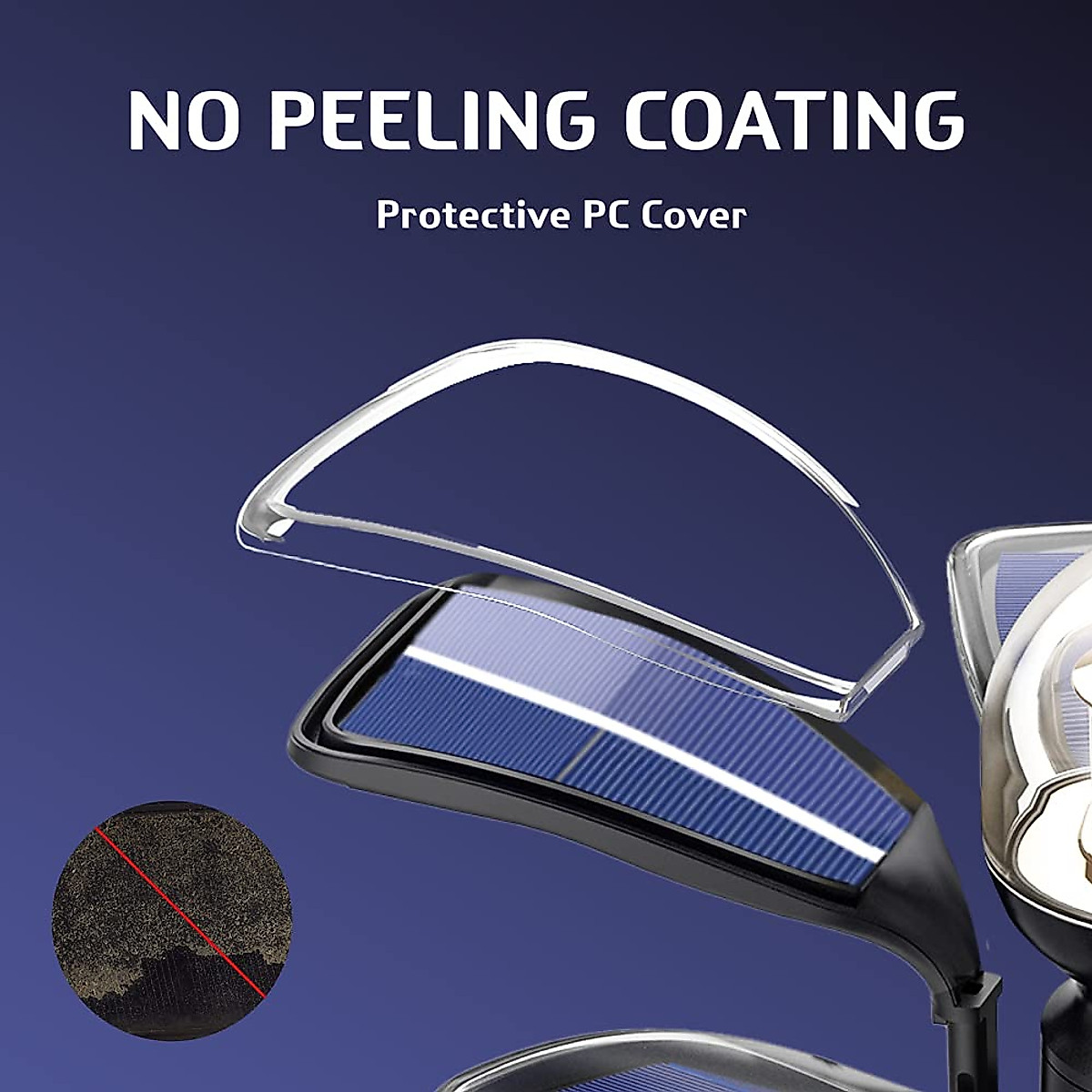 SainSonic Solar Spot Lights Outdoor, Lotus IP67 Waterproof Garden Lights with 5 No Peeling Panels for Long Life, Bright LED Landscape Lighting for Yard Walkway Path, 700 Lumens Cold White, 2 Packs