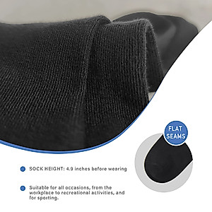 SERISIMPLE Viscose Bamboo Men sock Breathable Sock Quarter Thin Ankle High Sock Comfort Cool soft Sock 5 Pairs (Large, Black)