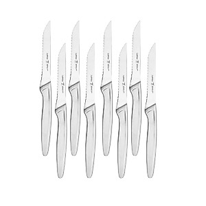 HENCKELS Steak Knife Set of 8, Stainless Steel Knife Set, Silver