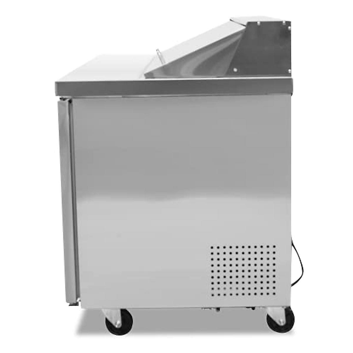 FSE 47-Inch Two-Door Refrigerated Commercial Salad/Sandwich Prep Table, 12 Cubic Feet, Stainless Steel, 115 v, (MRSL-2D)