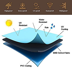 Sophia & William Patio Umbrella Cover, Outdoor Waterproof 600D Oxford Fabric Umbrella Covers for 9-13 Feet Outdoor Cantilever Offset Umbrellas