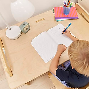 ECR4Kids StudyStation Desk, Kids Furniture, Natural