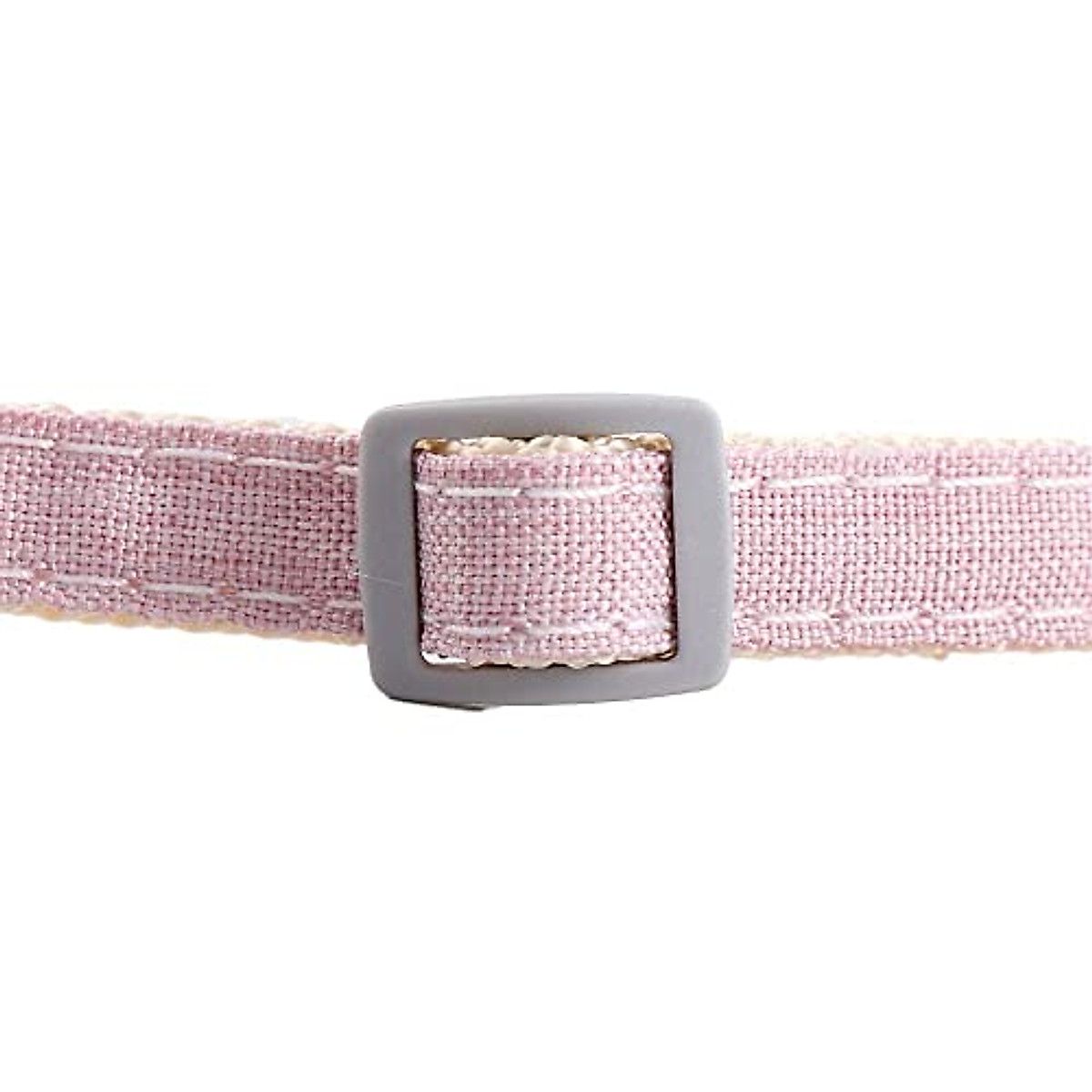 Pet Cat Collar with 3D Flower,Beautiful Adjustable Bow Tie Safety Buckle Dog Necklace Dog Leash New Year Gift Blue, Grey, Pink(Pink)