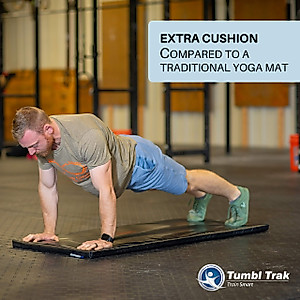 Tumbl Trak Fitness Mat Plus, 2FT x 4FT x 1-3/8IN, Royal Blue (BAM-24ROYALBLUE)
