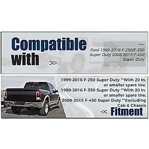 ECOTRIC Class 5 Trailer Hitch 2" Receiver Compatible with Ford 1999-2016 F-250/F-350 Super Duty 2008-2015 F-450 Super Duty 17000 lbs Replace for Part Number 15410