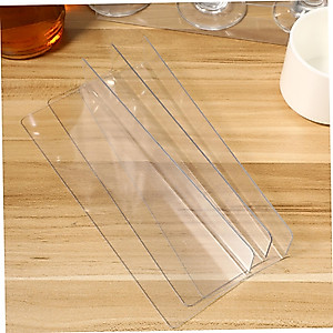 OFFSCH 10pcs Commodity Divider Plastic Storage Shelves Clear Shelf Retail Holders L- Shaped Side Divider Drawers Dividers Magnet Shelf for Fridge Shelf Dividers for Girl Bookshelf Acrylic