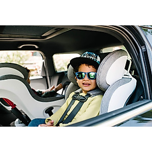 Clek Foonf Convertible Car Seat with Adjustable Headrest, Reclining Design, LATCH System, and Flame-Retardant-Free (Ten Year Blue)