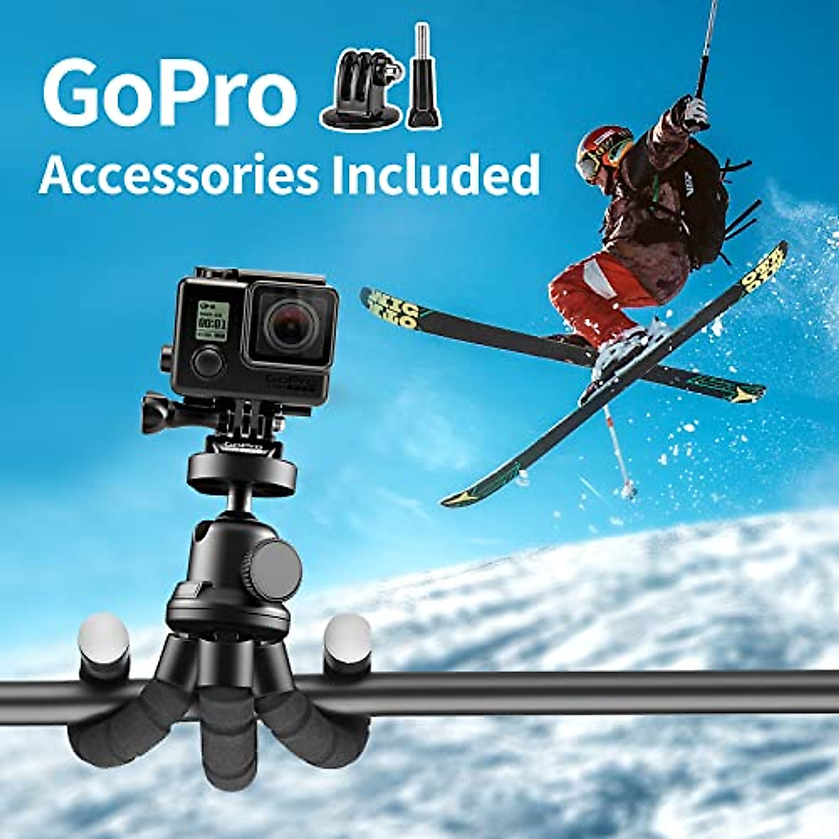 Aureday Phone Tripod, Flexible Tripod for iPhone and Android Cell Phone, Portable Small Tripod with Wireless Remote and Clip for Video Recording/Vlogging/Selfie