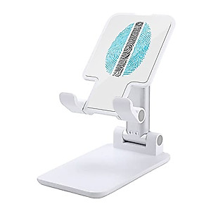 Botswana Flag Finger Cell Phone Stand for Desk Foldable Phone Holder Height Angle Adjustable Sturdy Stand White-Style
