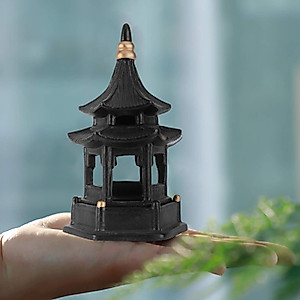 VALICLUD Zen Garden Decor Pagoda Lantern Meditation Tabletop Ornaments Pavilion Aquarium Decoration
