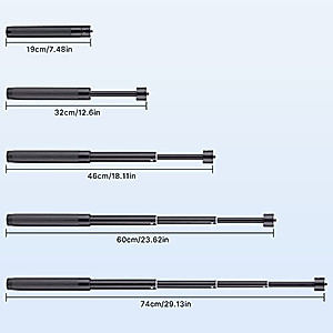 Extension Rod for Gimbal - YILIWIT 29 inch Adjustable Selfie Stick Compatible with Gimbal Stabilizer DJI Osmo Mobile 3 2/Feiyu/Zhiyun Smooth Q & 4 and All Gimbles with 1/4" Thread Handheld Pole