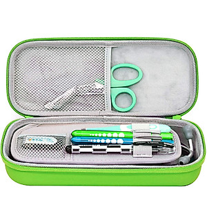 ButterFox Premium Stethoscope Case with Divider and ID Slot for 3M Littmann Classic III, Cardiology IV Diagnostic and More Stethoscopes with Pocket for Nurse Accessories (Lime Green)