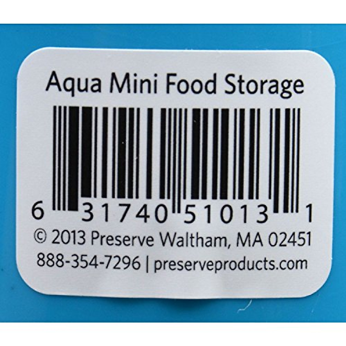 Preserve Food Storage Container - Round - Mini - Aqua - 8 oz - 1 Count