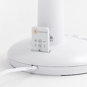 IRIS USA WOOZOO Pedestal Standing Oscillating 7-in-1 Vortex Fan with Remote and Timer Function, Height Adjustable Multi-Oscillation 10 Speed Settings and 102 Ft Max Air Distance Air Circulator, White