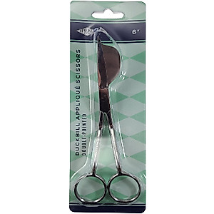 Havels Pointed Duckbill Applique Double Curve Scissors, White