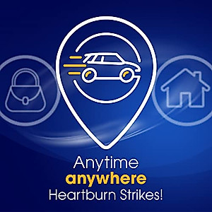 TUMS Extra Strength Chewable Sugar Free Antacid Tablets for Heartburn Relief, Melon Berry - 80 Count