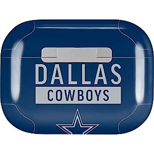 Skinit Decal Audio Skin Compatible with Apple AirPods Pro (2rd Gen, 2022) - Officially Licensed NFL Dallas Cowboys Blue Performance Series Design