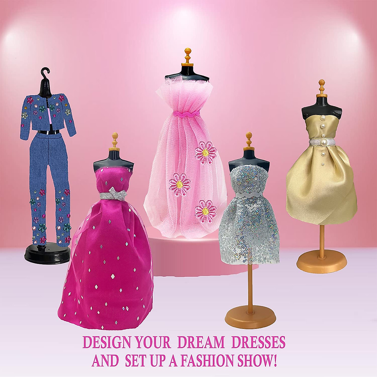 Real Fashionista Fashion Design Kit for Kids, Designed by Fashion Designer, Fashion Sewing Kit for Kids,Fashion Design Kit for Girls, Fashion Designer Kits for Girls