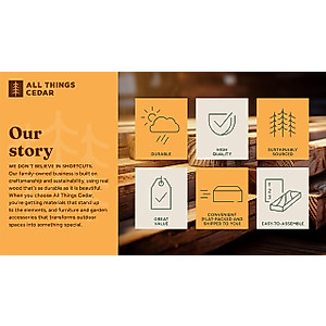 All Things Cedar FA20-Set Adirondack 2-Piece Cedar Folding Chair and Table Outdoor Set | Untreated Western Red Cedar | Handcrafted with Sanded Finish | Portable for Patio, Lawn, Beach, or Wilderness