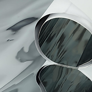 MANMAOHE 2Pcs Large Flexible Mirror Sheets 19.7x39.4 Inch Self Adhesive Non Glass Mirror Tiles Plastic Cuttable Full Body Mirror Sheet Large Mirror Stickers for Bathroom Bedroom Home Wall Decor(2pcs)