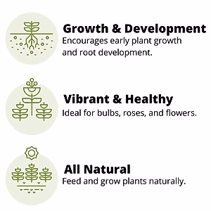 Earth Science – Natural Bone Meal Plant Food – Plant Mix for Bulbs, Gardens, Potted Plants, Trees, and Shrubs 3lb